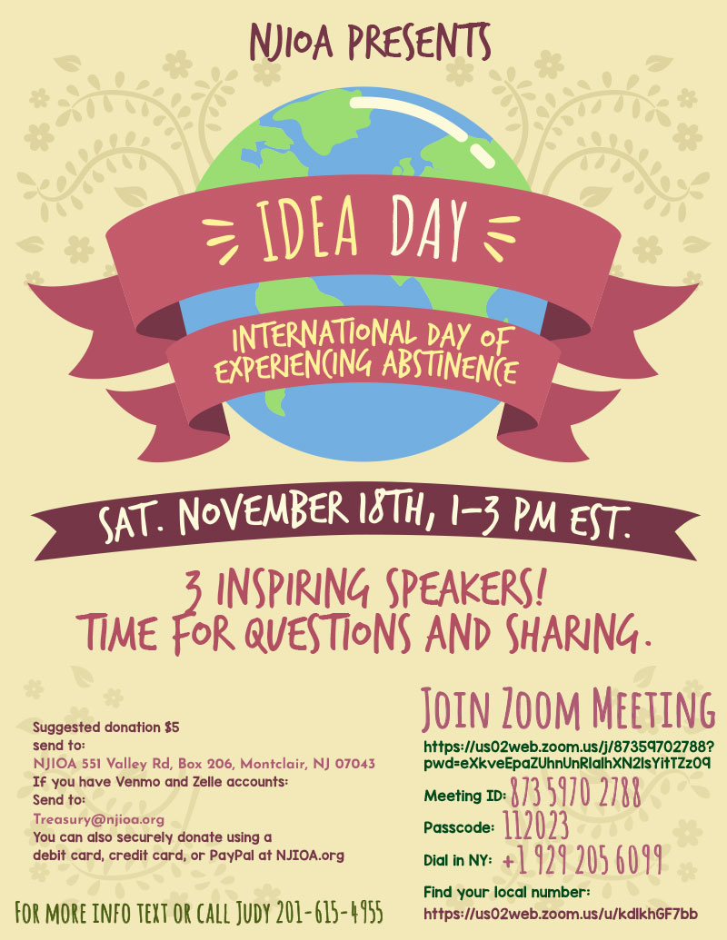 Idea Day - International Day of Experiencing Abstinence - Northern ...