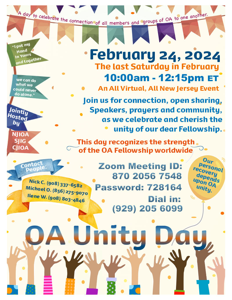 OA Unity Day - Northern Jersey Intergroup Overeaters Anonymous