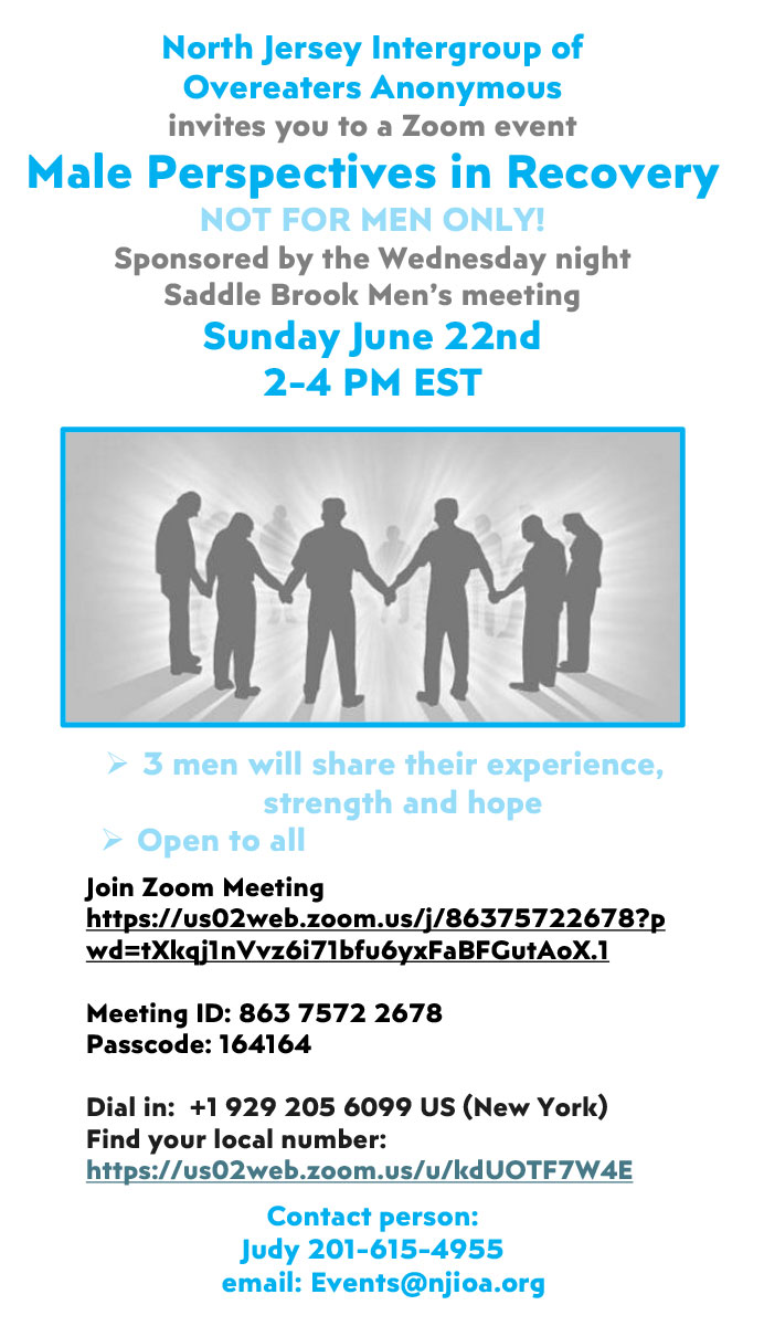 Male Perspectives in Recovery - Northern Jersey Intergroup Overeaters ...
